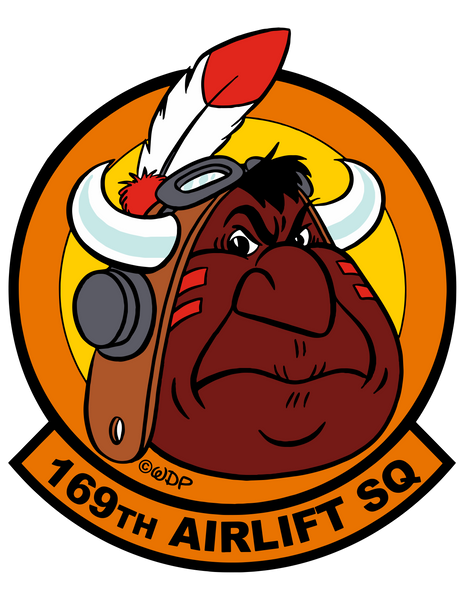 169th Airlift Squadron Wood Logo – Patriot Wood