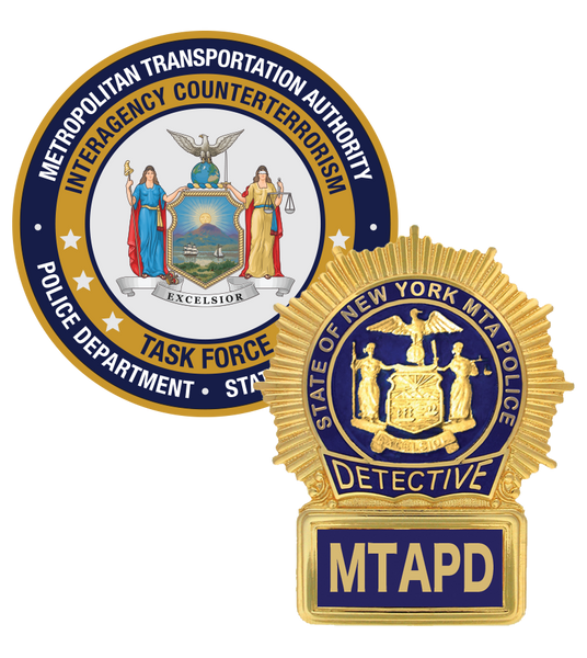 MTAPD New York Police Wood Badge/Emblem – Patriot Wood