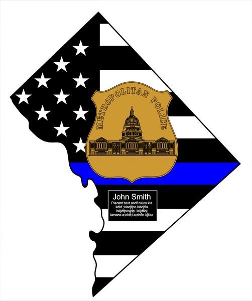 Metropolitan Police DC Retirement Wood Plaque – Patriot Wood