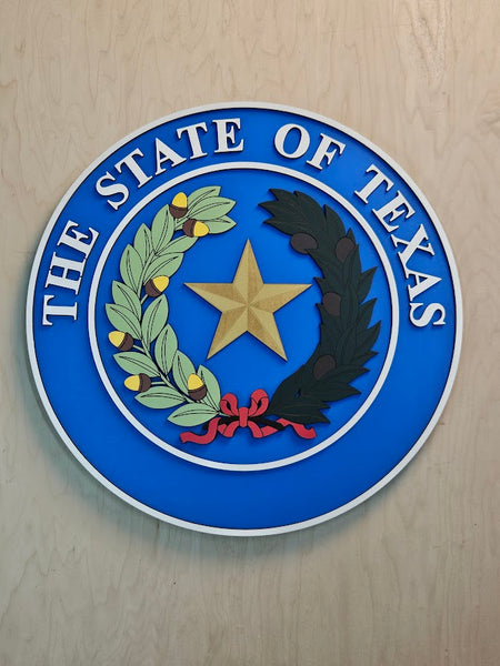 The State Of Texas Seal 42" – Patriot Wood