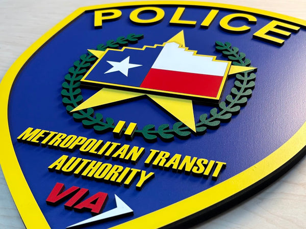Texas Metropolitan Transit Authority Police Patch – Patriot Wood