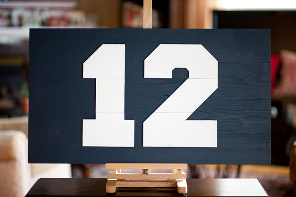 Seahawks 12th Man Wood Flag – Patriot Wood