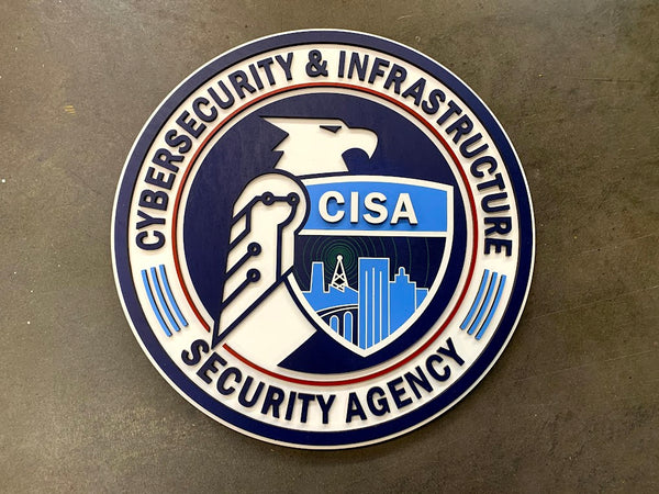 Custom CISA Wood Logo – Patriot Wood